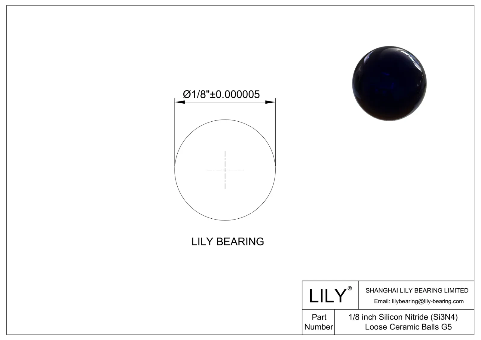 Silicon Nitride Si3N4 Ceramic Balls 1/8 inch G5 | Silicon Nitride Balls ...