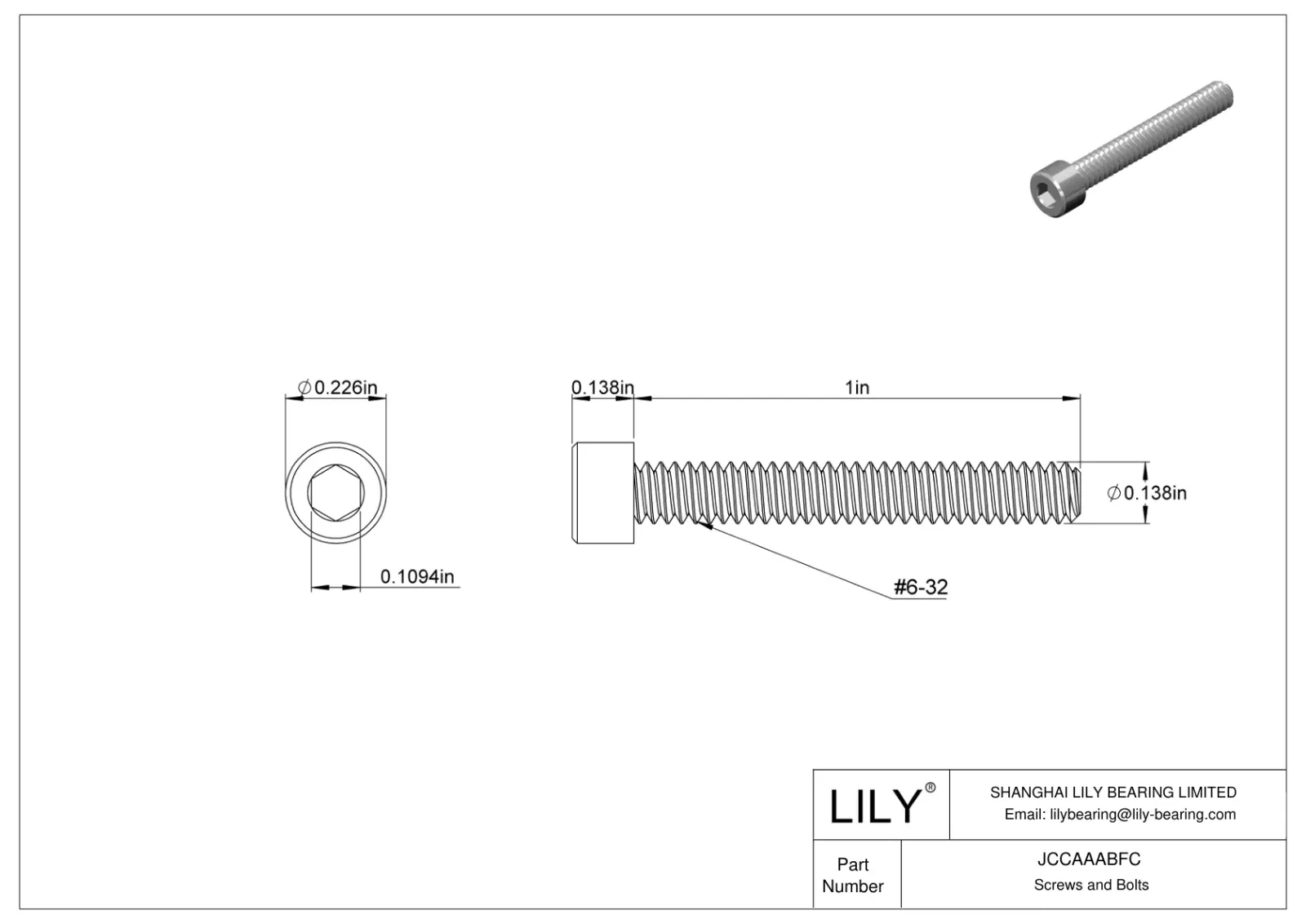 92200A152 | Mil. Spec. 18-8 Stainless Steel Socket Head Screws | LILY ...