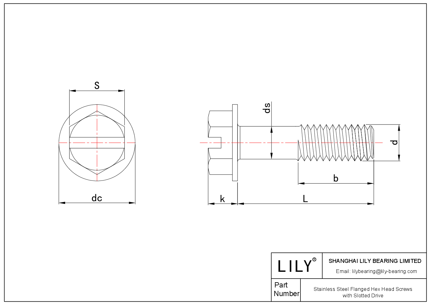 90316A242 | Stainless Steel Flanged HexHead Screws with Slotted Drive ...