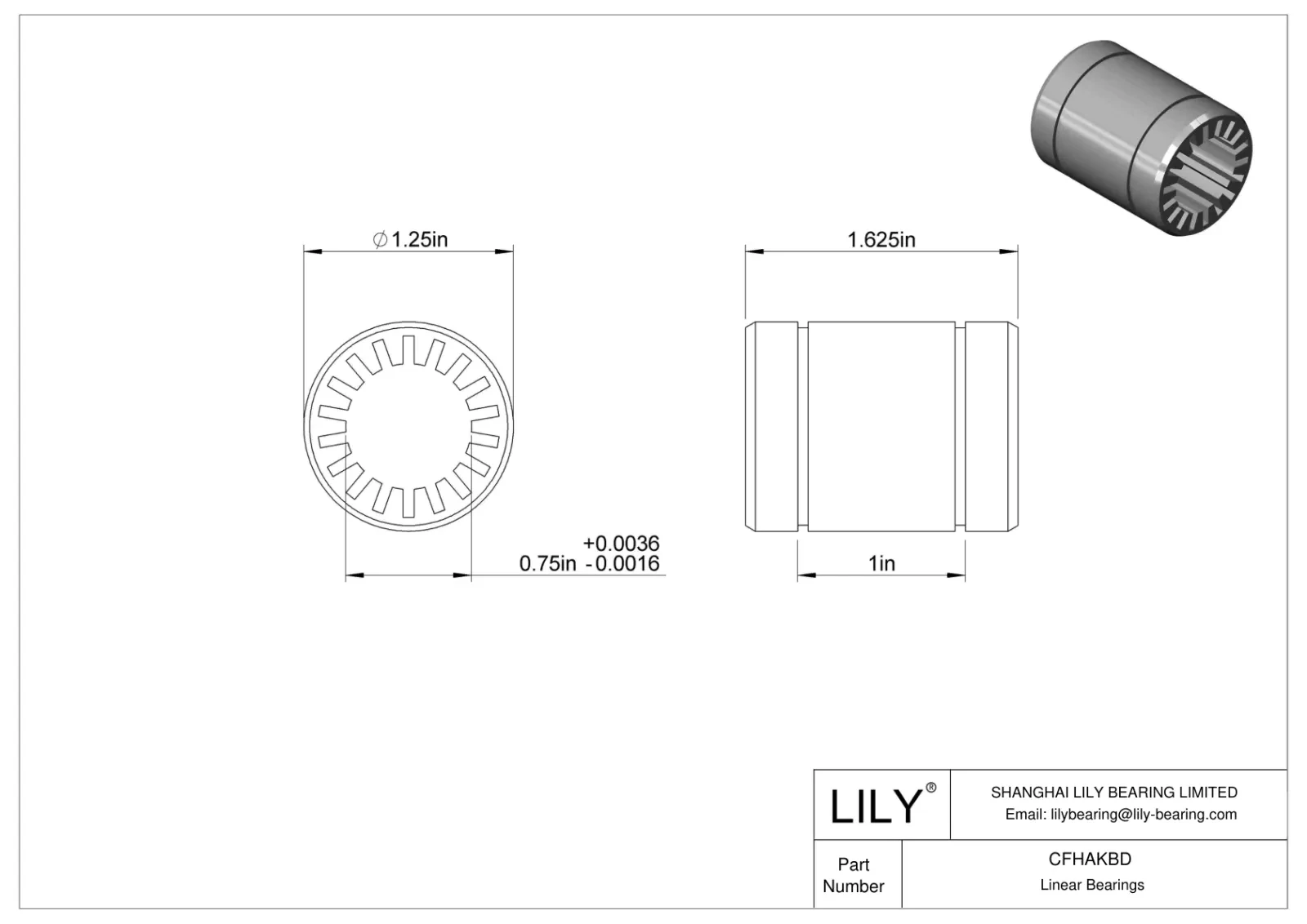 2570K13 | Dust-Resistant Linear Sleeve Bearings | LILY Bearing