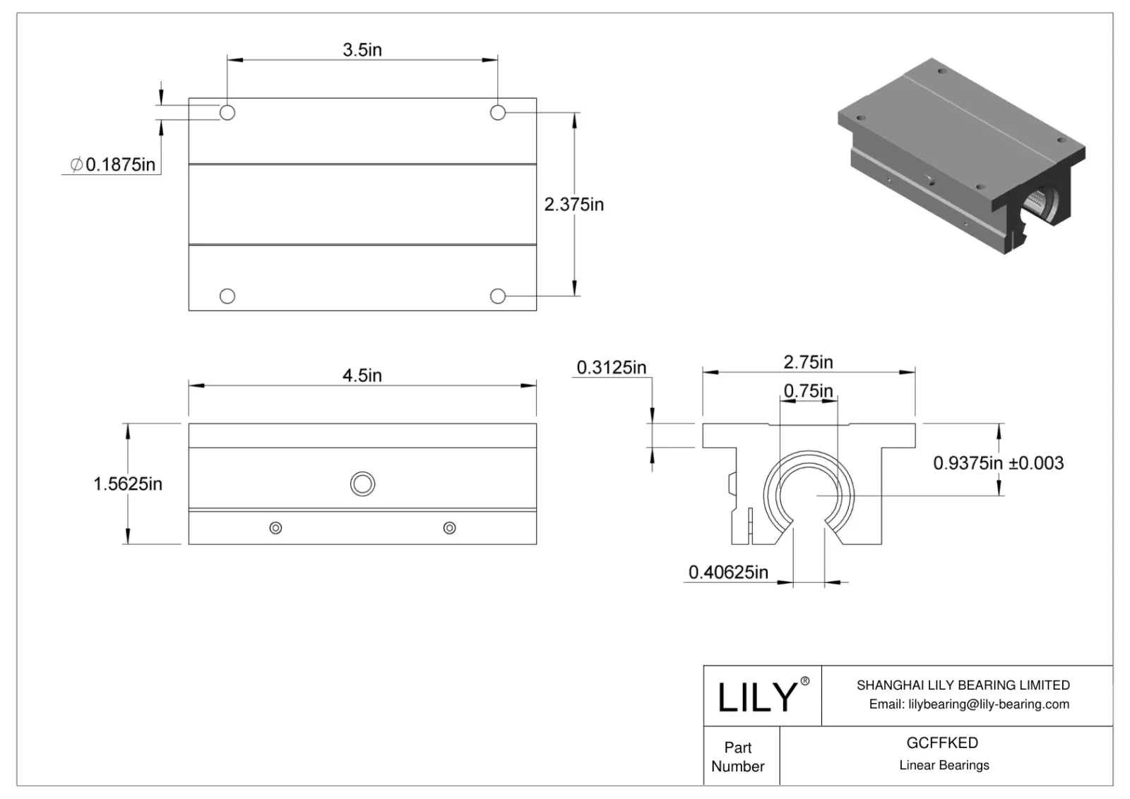 6255K43 | High-Load Mounted Linear Ball Bearings for Support Rail ...