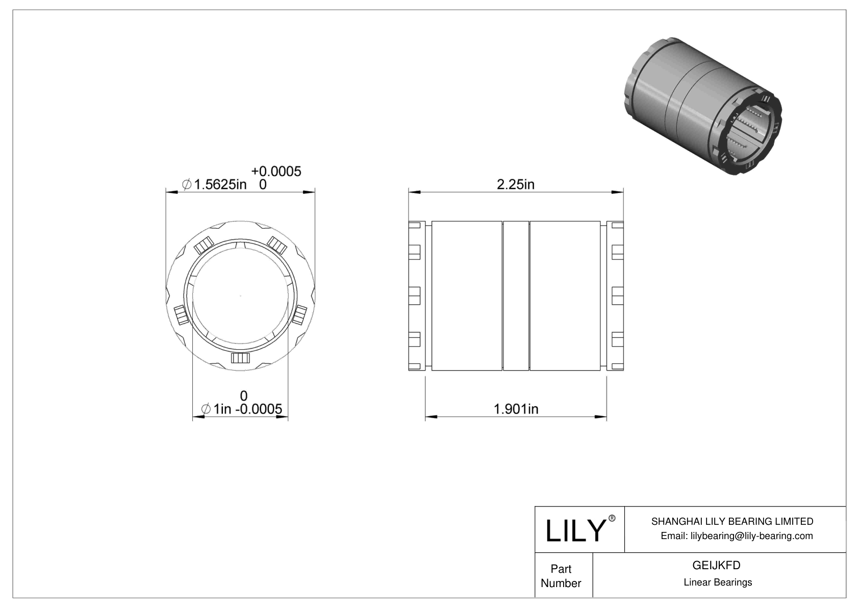 6489K53 | High-Load Linear Ball Bearings | LILY Bearing