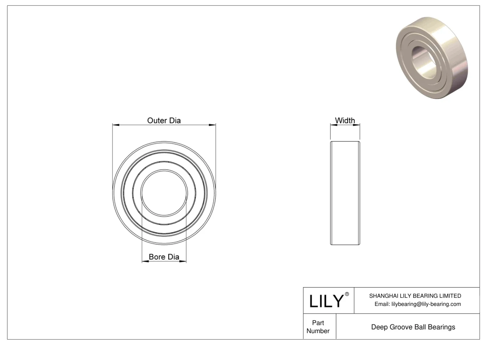6000LHA1V136 | Single Row Radial Ball Bearings - NTN | LILY Bearing