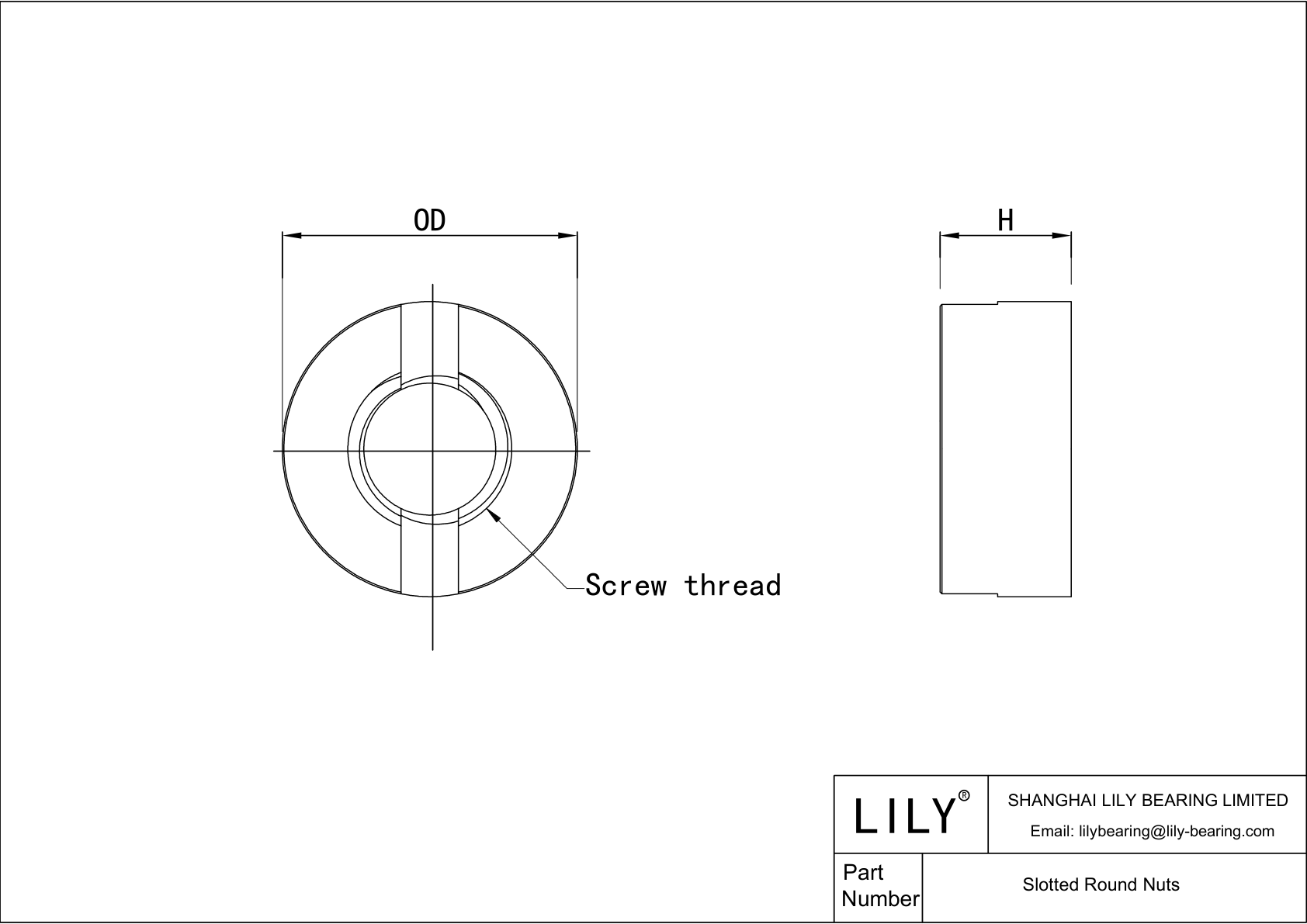 96445A118 | Slotted Round Nuts | LILY Bearing