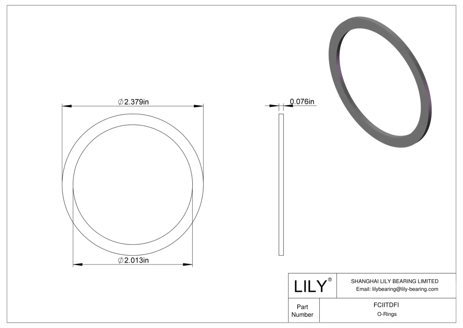 5288T358 | O-Ring Backup Rings | LILY Bearing