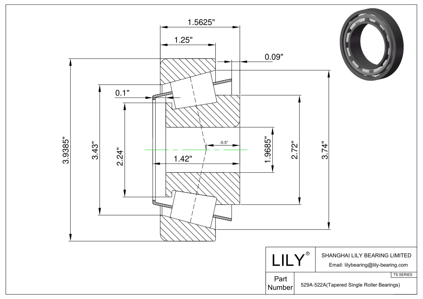 529A-522A | TS (Single Row Tapered Roller Bearings) (Imperial) - Timken ...