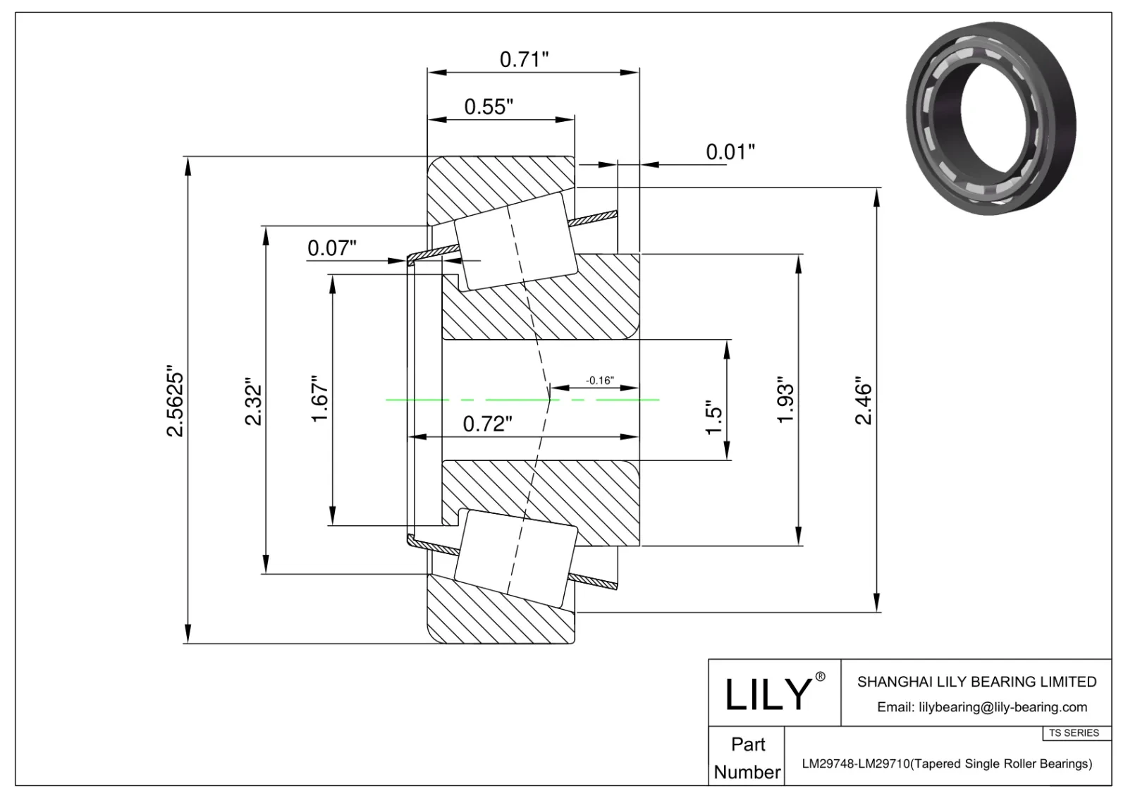 LM29748-LM29710 | TS (Single Row Tapered Roller Bearings) (Imperial ...