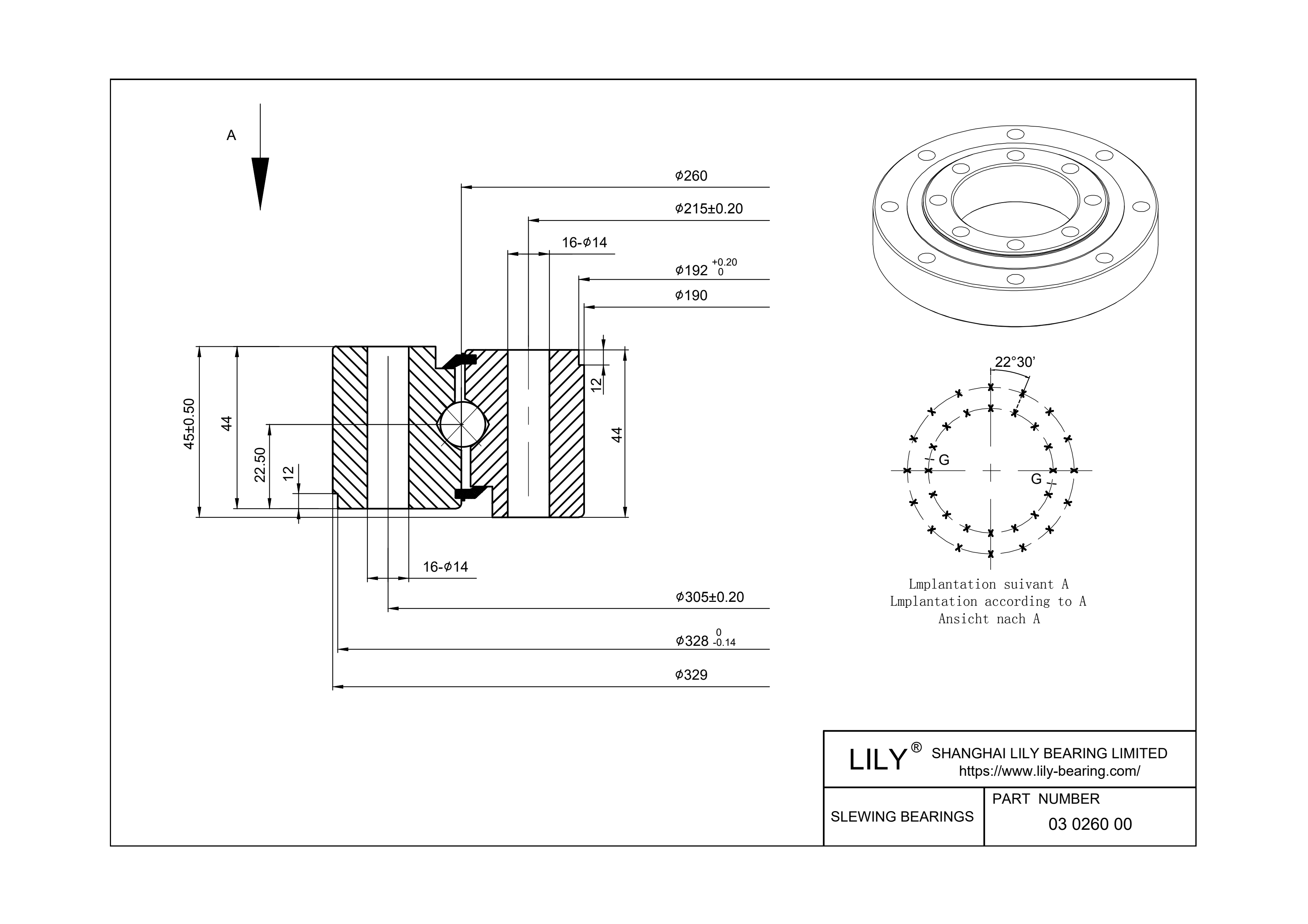 03 0260 00 | Four Point Contact Ball Slewing Ring Bearing - ROLLIX ...