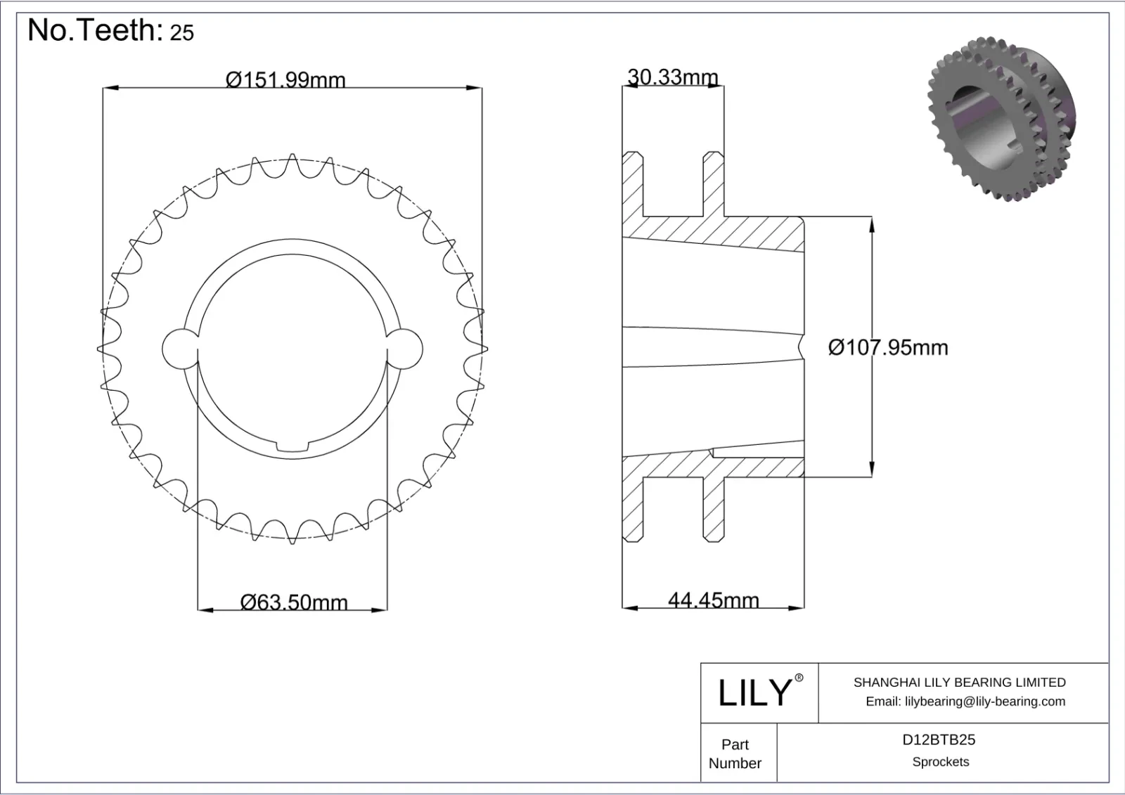 D12BTB25 | ISO - 12B-2, METRIC 60-2 - 0.750" (19.05 MM) PITCH, DUPLEX ...