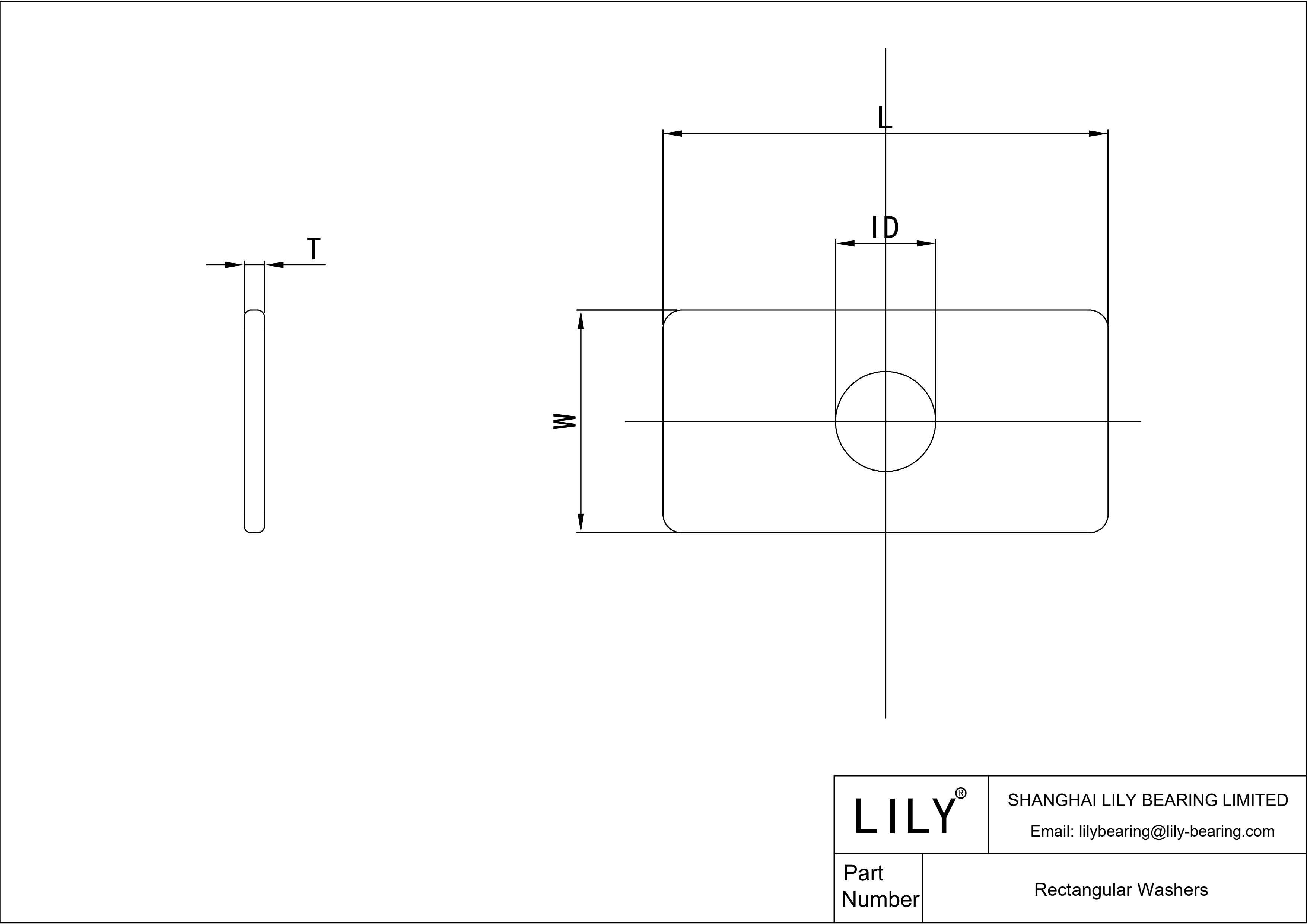 92516A230 | Rectangular Washers | LILY Bearing